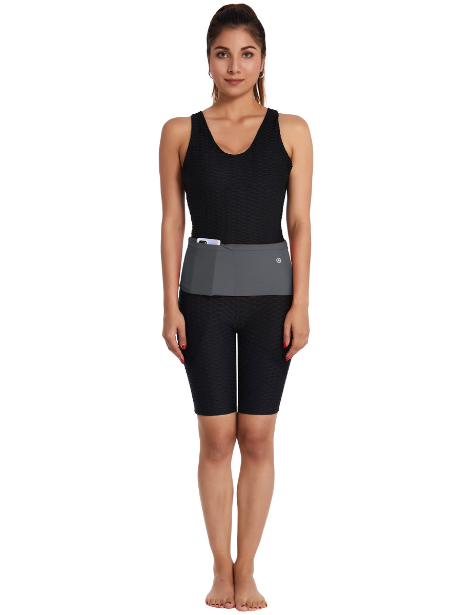 4 Pocket Sports Running Waist Pack shadowcharcoal_Jogging – bubblelime