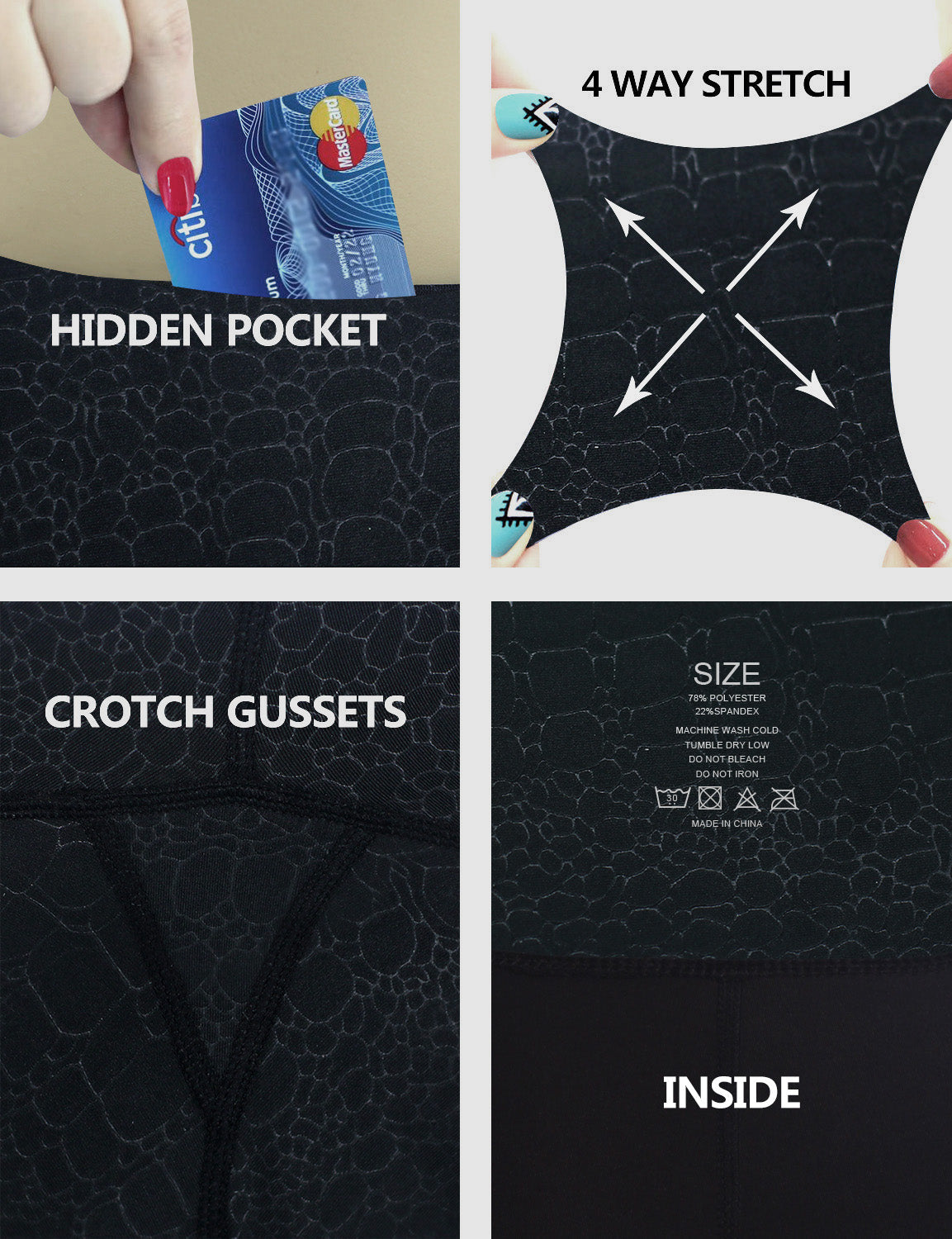 22" inseam 3D Printed Gym Pants CROCODILE_Gym – bubblelime